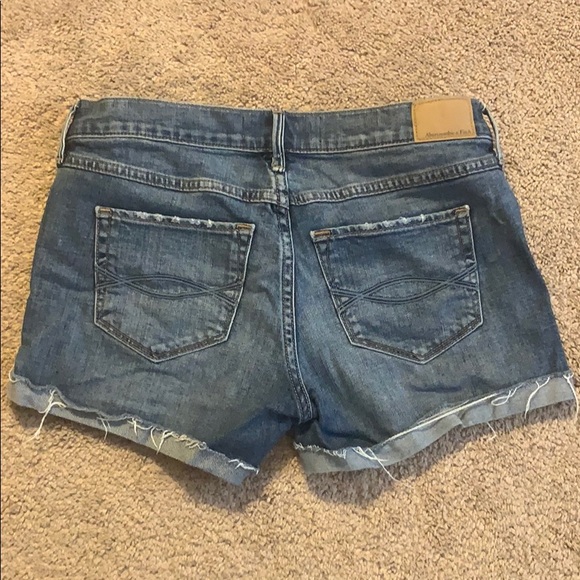 Abercrombie & Fitch | Shorts | Abercrombie Low Rise Ripped Denim Shorts ...